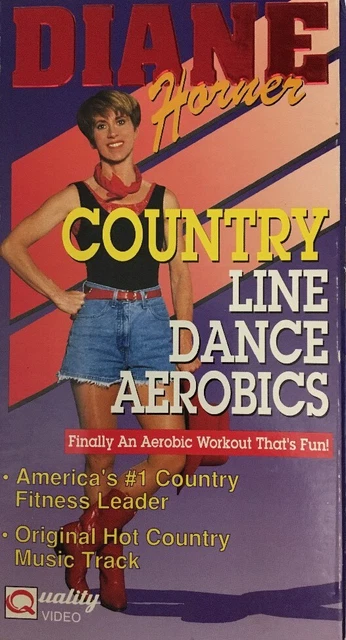 DIANE HORNER COUNTRY Line Dance Aérobics VHS-TESTÉ-RARE VINTAGE ...