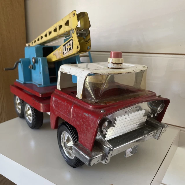 LARGE VINTAGE 1960’S Triang Crane Lorry, Hiab. Metal Toy. Fully Working ...