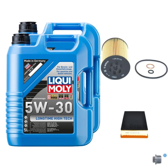 BOSCH INSPECTION SET 10L Liqui Moly Longue Date High Tech 5W-30 pour BMW 7er EUR 156,50 ...