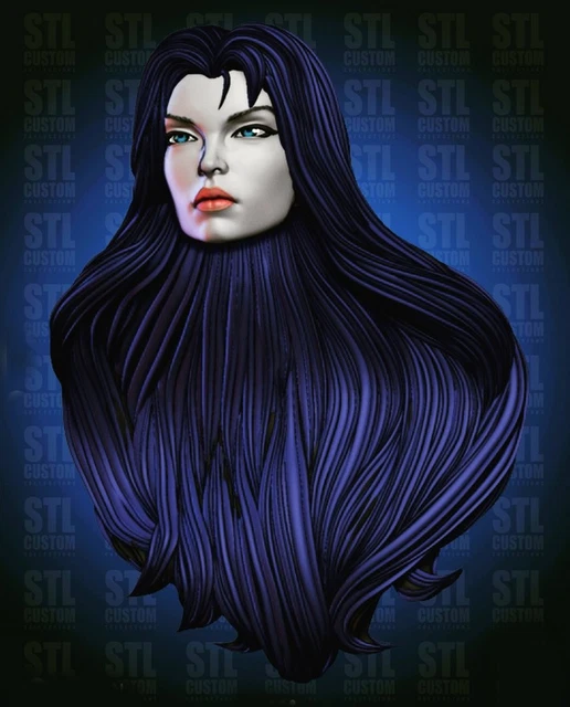 SELENE GALLIO VER B X-Men 1:10 scale unpainted Head 7" Action Figure ...