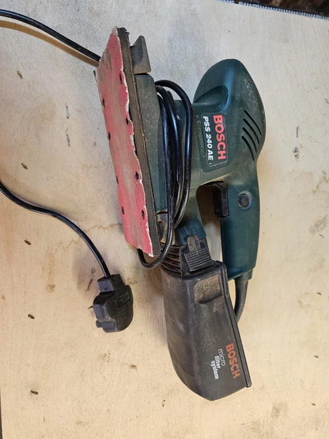BOSCH PSS 240AE orbital sander with micro filter dust collection bag ...