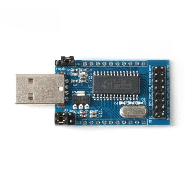 CH341A PROGRAMMER USB to UART IIC SPI I2C TTL EPP MEM Convertor ...
