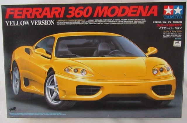 TAMIYA FERRARI 360 Modena Model kit Car Scale 1:24 - Parts Sealed In ...