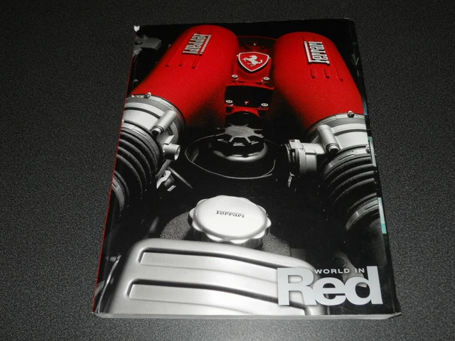 BROCHURE REVUE MAGAZINE annuelle sur Ferrari WORLD IN RED 2004 ...