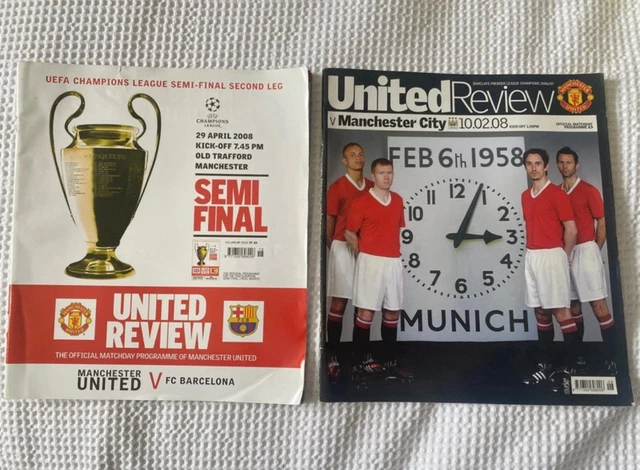 MANCHESTER UNITED REVIEW Match Programmes £8.66 - PicClick UK