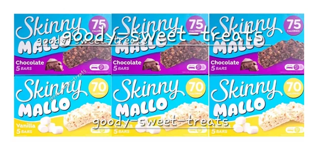 30 SKINNY WHIP Mallo Bars Chocolate Mallo - Vanilla Mallo Bars Low Cal ...