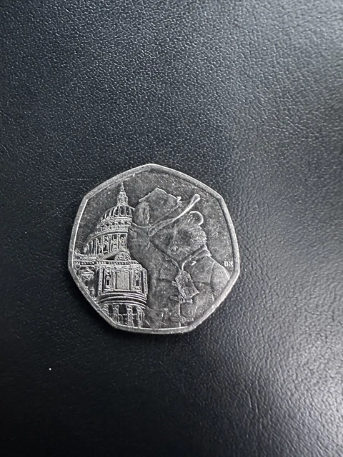 50P FIFTY PENCE COIN 2019 PADDINGTON BEAR ST PAULS CATHEDRAL RARE ...