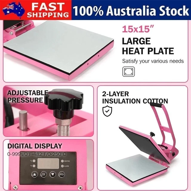 HEAT PRESS MACHINE 15x15 in Slide Out Heat Transfer Machine T-Shirts ...