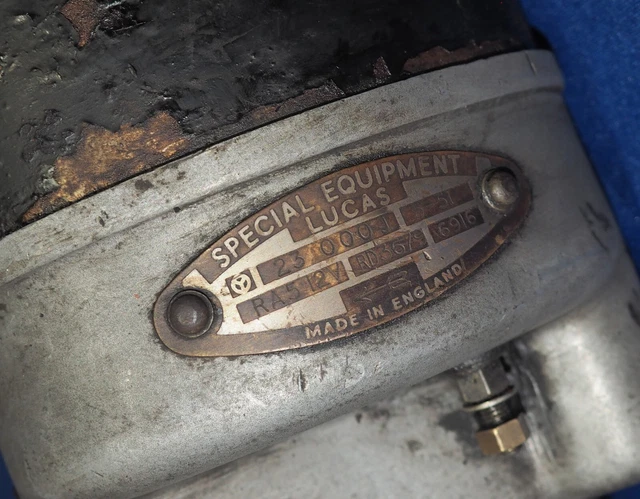 1946-1955 BENTLEY MKVI R Type RR Argenté Aube Générateur Dynamo Lucas ...