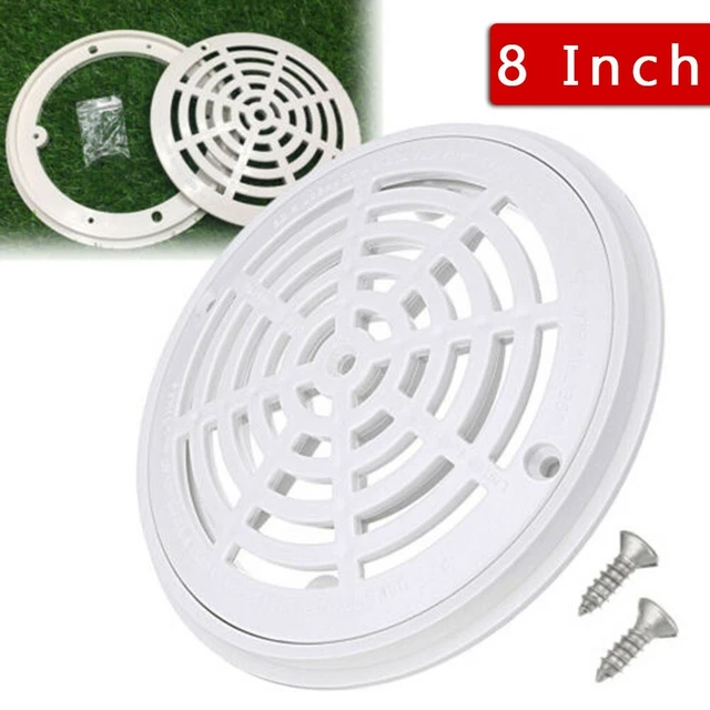 8 PLASTIC SWIMMING-POOL In-Ground Main Drain Cover Floor Drain Water W ...