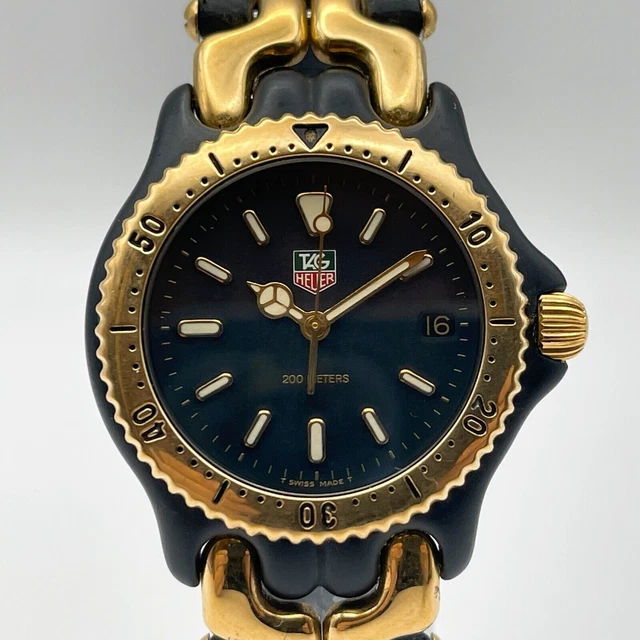 TAG HEUER S/EL SEL 200M Black Gold S93.313C 34mm dial Quartz watch ...