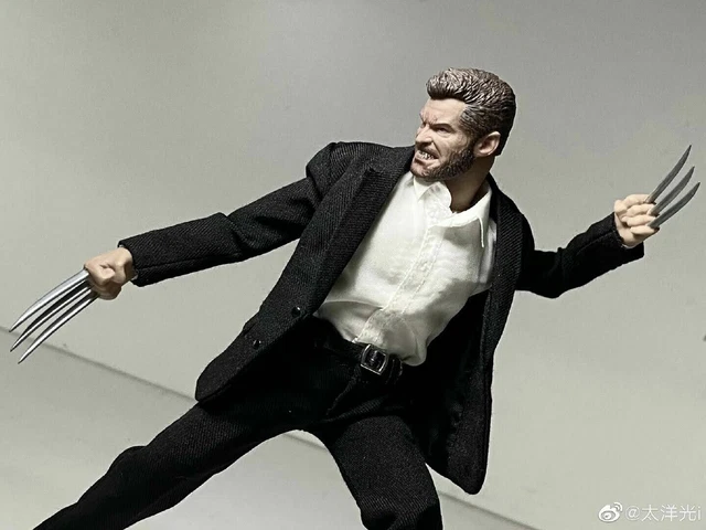 WOLVERINE SUITED LOGAN Hugh Jackman X-Men Deluxe Action Figure 1/12 ...