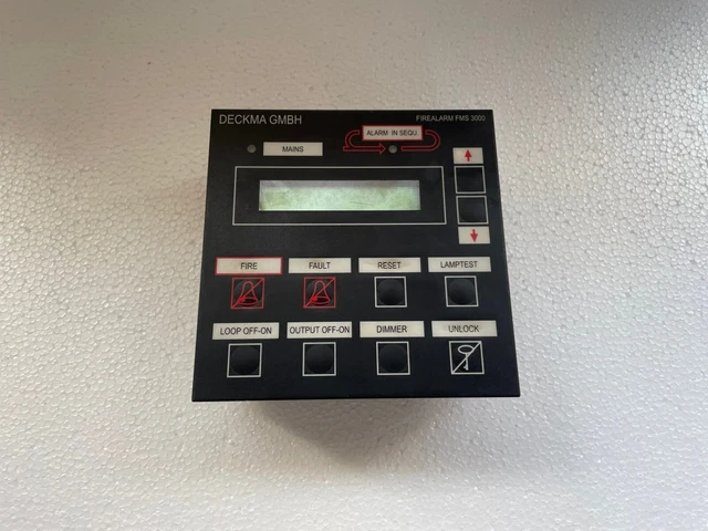 DECKMA GMBH FIRE Alarm Control Panel FMS 3000 / FMS3000 Type FMS 3000 ...