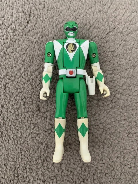 POWER RANGERS GREEN Ranger Bandai Mighty Morphin Flip-Head 5.5" Figure ...