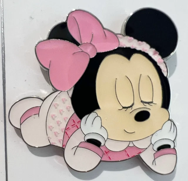 DISNEY SHDR SHANGHAI Disneyland Sleeping Baby Minnie Mouse Pin Baby ...
