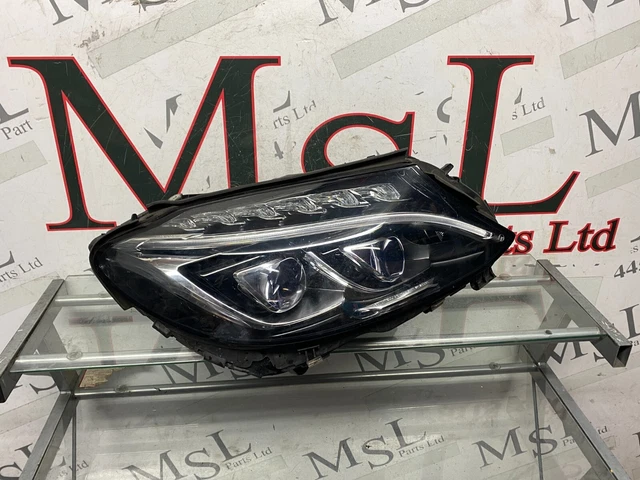 MERCEDES BENZ W205 C Class Front Intelligent Light System Headlight ...