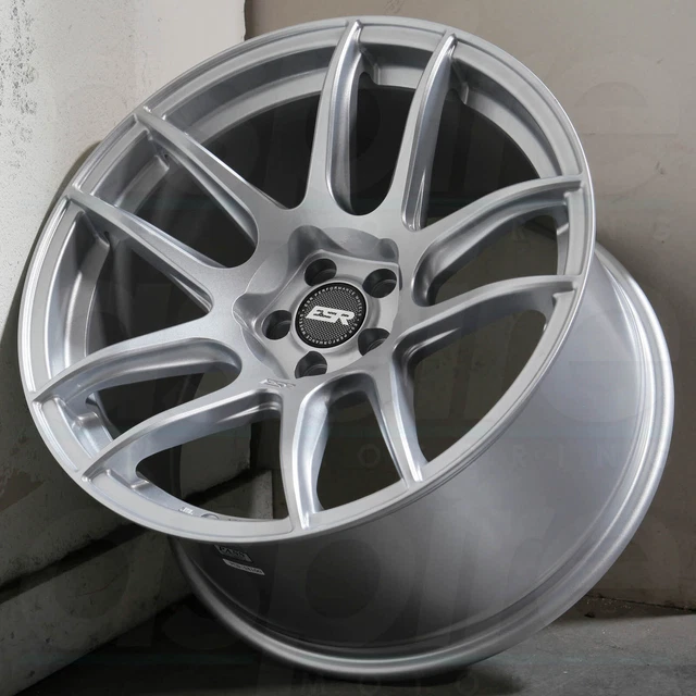 18X9.5/18X10.5 HYPER SILVER Wheels ESR CS08 CS8 5x114.3 35/30 (Set of 4 ...