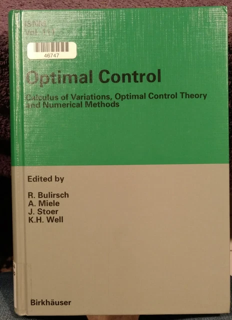 OPTIMAL CONTROL CALCULUS of Variations Optimal Control Theory Numerical ...