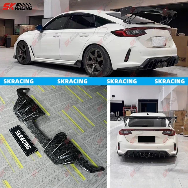 FITS HONDA CIVIC Type-R FL5 23-2025 Forged/Carbon Fiber Rear Bumper ...