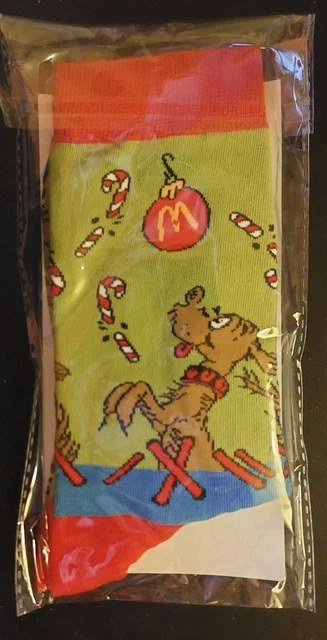 MCDONALD'S GRINCH SOCKS 2025 Christmas Adult Happy Meal Multicoloured ...