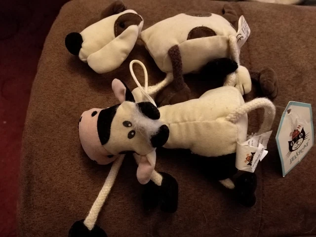 2X JELLYCAT DINGLY Dangly Clover The Cow & Dog £22.00 - PicClick UK