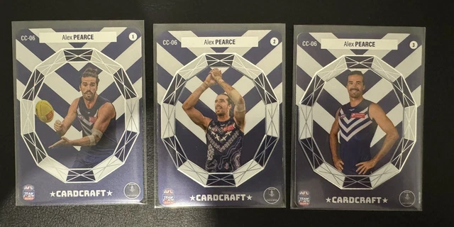2024 AFL TEAMCOACH Card Craft Fremantle Alex Pearce Set 1,2&3 CC-06 ...