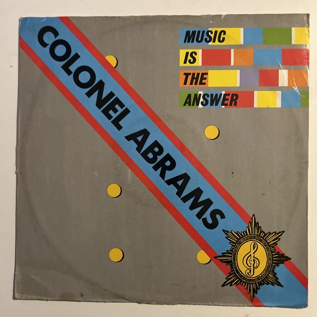COLONEL ABRAMS MUSIC Is The Answer 12" 45 tr/min Royaume-Uni 1984 très ...