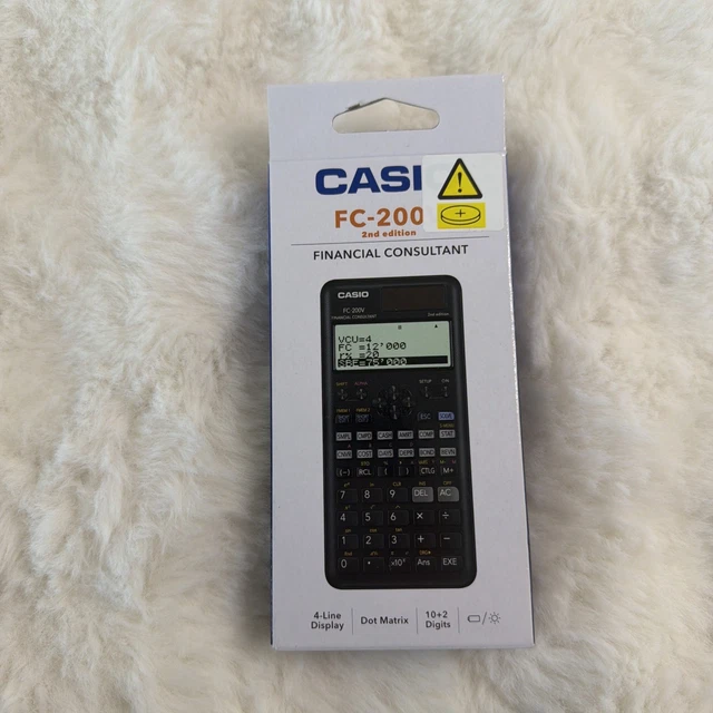 CASIO FC-200V 2ND edition, Financial Calculator $65.00 - PicClick AU