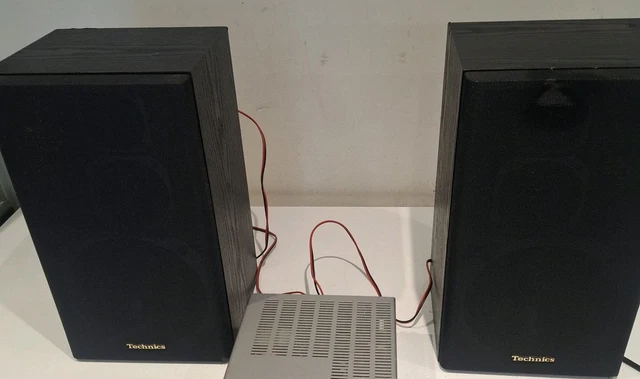 PAIR TECHNICS SB-F950 HiFi 3 Way, 3 Speaker System Black Ash Finish ...