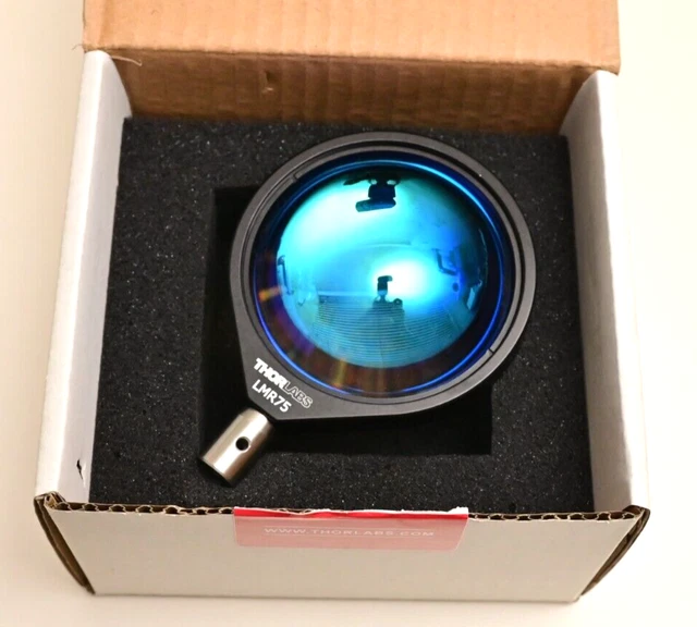 THORLABS LA1740-B N-BK7 Plano-Convex Lens 75mm dia f=85mm AR Coating ...