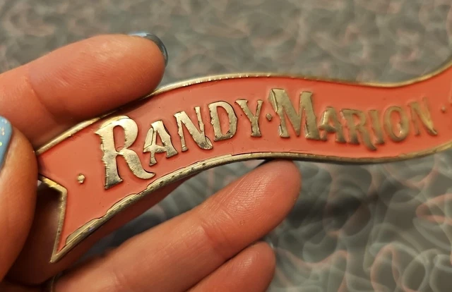 RANDY MARION METAL Dealership Emblem Car Dealer Badge Logo Nameplate ...