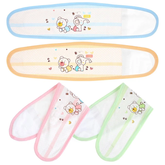 4 PCS BABY Cotton Belly Newborn Baby's Band Navel Bands for Babies £9. ...