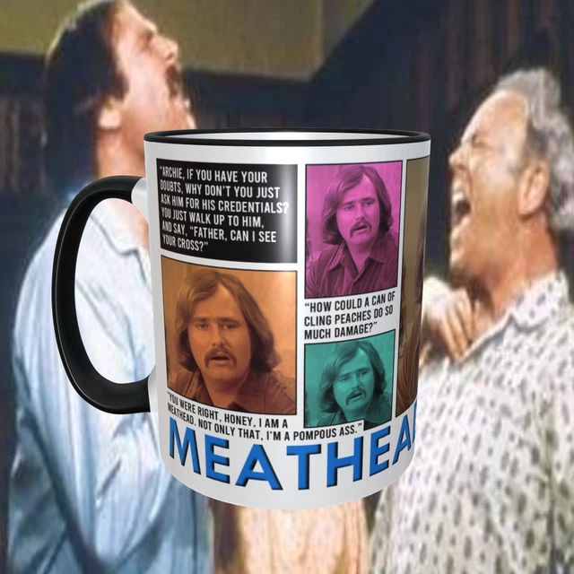 ROB REINER MEATHEAD Alll In The Family 11oz Ceramic Coffee Mug NEW! £21 ...