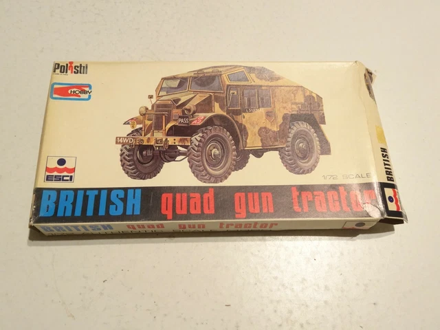 MAQUETTE BRITISH QUAD Gun Tractor ( WW2 militaria 2ème guerre) EUR 15 ...
