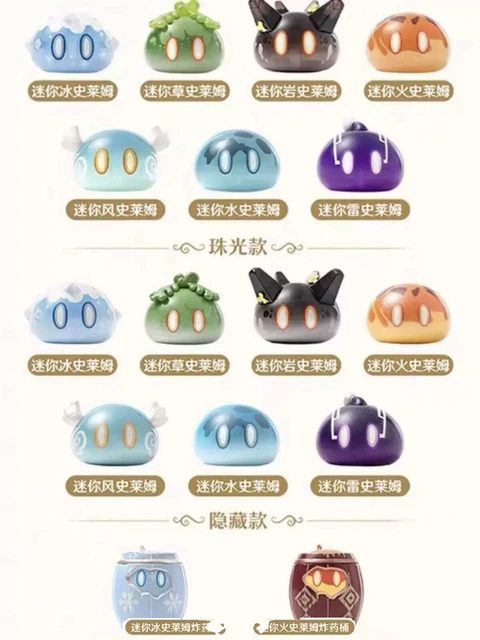 TOP GENSHIN IMPACT Slime Series Blind Box Confirmed Figure model gift 🔥 ...