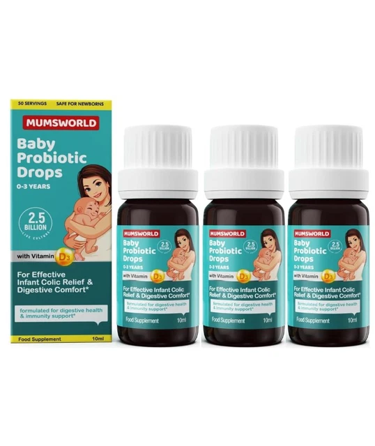 PROBIOTIC BABY DROPS with Vitamin D - Colic Relief for Babies ...