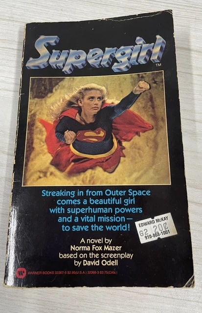 SUPERGIRL NORMA FOX Mazer film tie-in Helen Slater Faye Dunaway prima ...