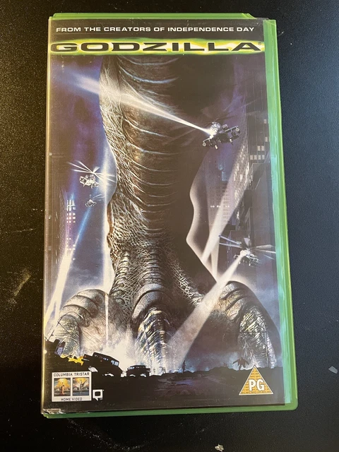 GODZILLA (VHS) 1998 Matthew Broderick, Jean Reno Movie £4.99 - PicClick UK