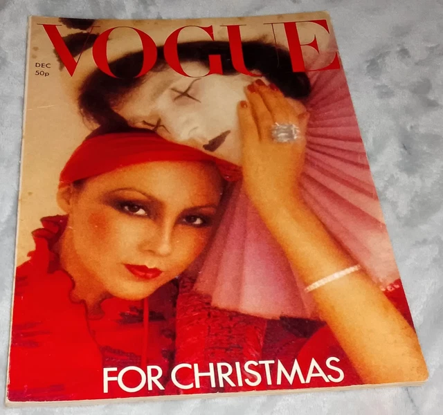 VOGUE MAGAZINE DECEMBER 1975 50TH BIRTHDAY GIFT Parkinson MARIE HELVIN ...