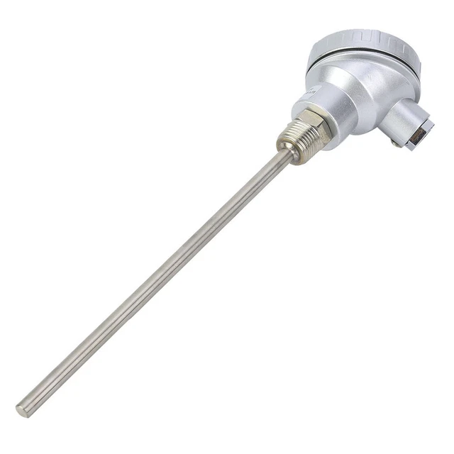 RTD PT100 TEMPERATURE Sensor Probe 1/2 NPT Thread Thermocouple Terminal ...