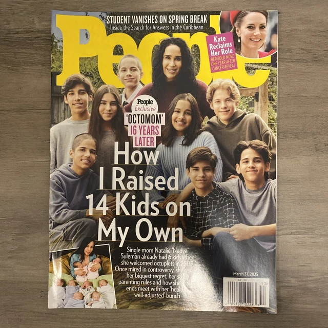 PEOPLE MAGAZINE MARCH 31st 2025 Octomon 16 Years Later $14.99 - PicClick CA
