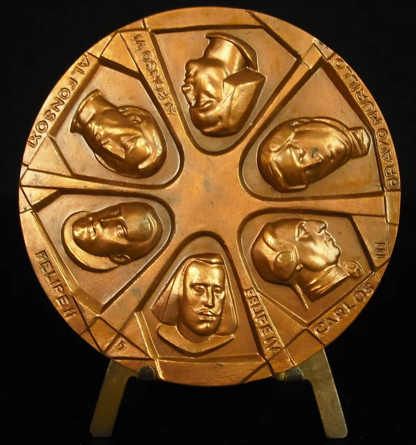 MEDAL MADRID BRAVO Alfonso Murillo VI Felipe II Carlos III Spain King ...