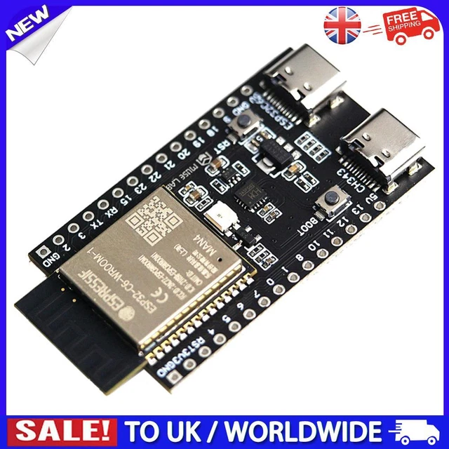 New Esp32 C6 Minimum System Board Risc V Esp32 C6 Wroom 1 Core Board 512kb Sram £1019 Picclick Uk