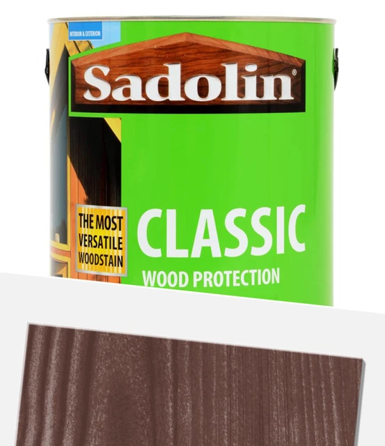 HERITAGE OAK SADOLIN Classic Woodstain Protection 1L Litre fence shed 1 ...