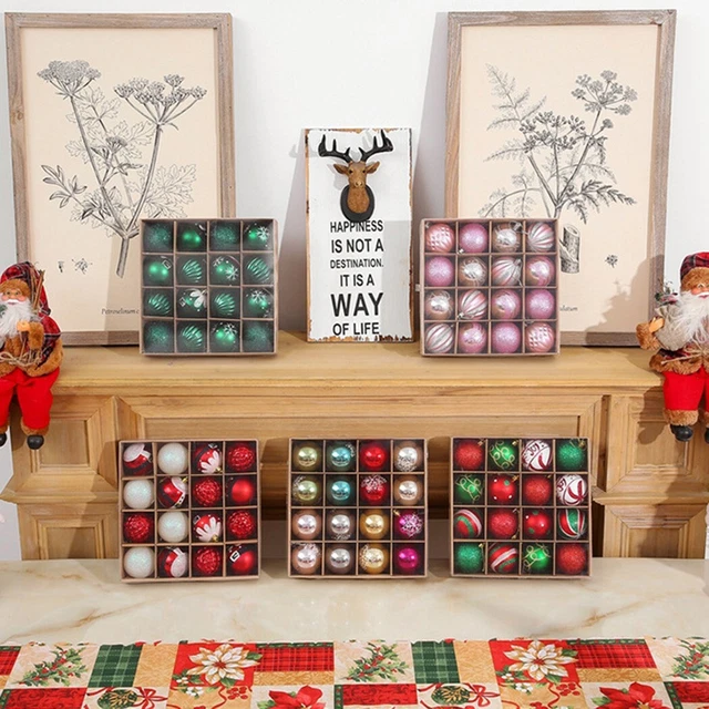 ARBRE BOULES ORNEMENTS Plastique Incassable Mariage No?l Boules D corations EUR 23,80 - PicClick FR