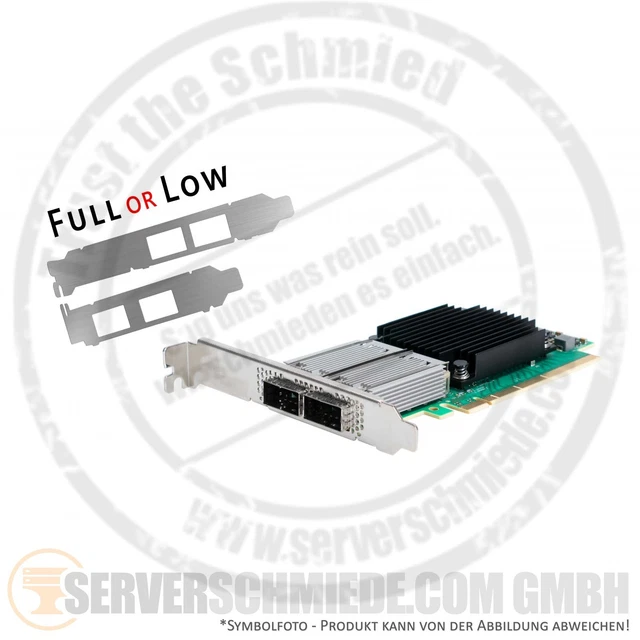 NVIDIA MELLANOX MCX516A-CCAT 2x 100Gb QSFP28 LAN Network Controller PCIe x16 EUR 722,00 ...