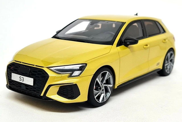 GTSPIRIT 1/18 AUDI S3 8Y Sportback Python Yellow Metallic Resin Scale ...