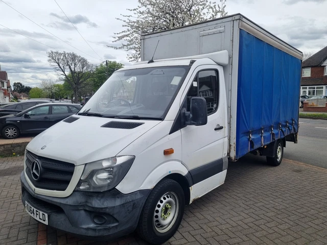 MERCEDES SPRINTER AUTOMATIC Luton curtain side tail lift £0.99 ...