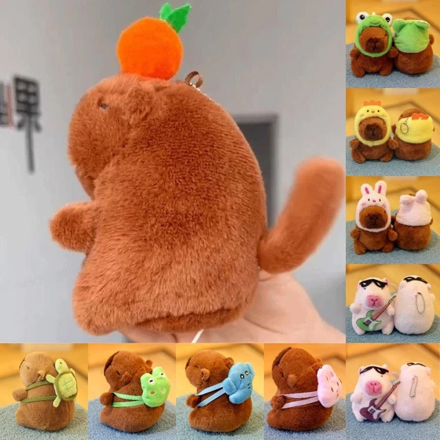 MULTICOLOR CAPIBARA DOLL Kapibala Plush Toy Pufferfish Mouse Keychain ...