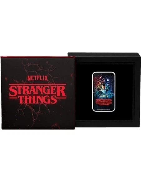 TUVALU 1 $ 2026 STRANGER THINGS S1 Rectangular Coin 1 Oz Silber 9999 ...